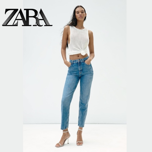 Zara | Jeans | Zara High Rise Mom Jeans | Poshmark
